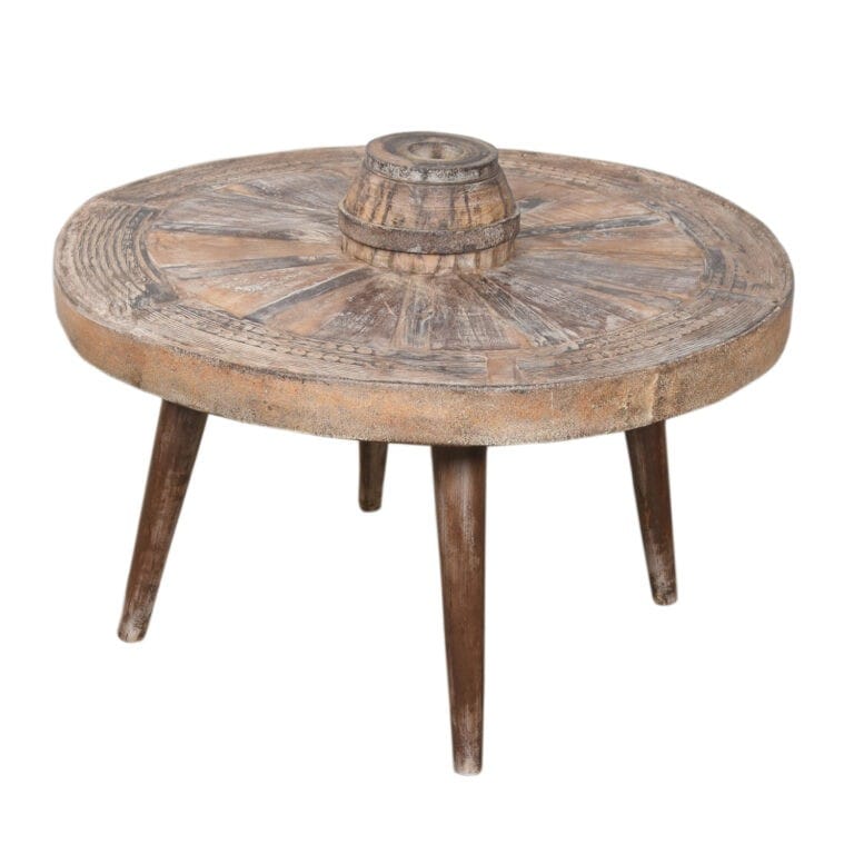 Rustic Wooden Wheel Table - NK Bantawai Chiang Mai